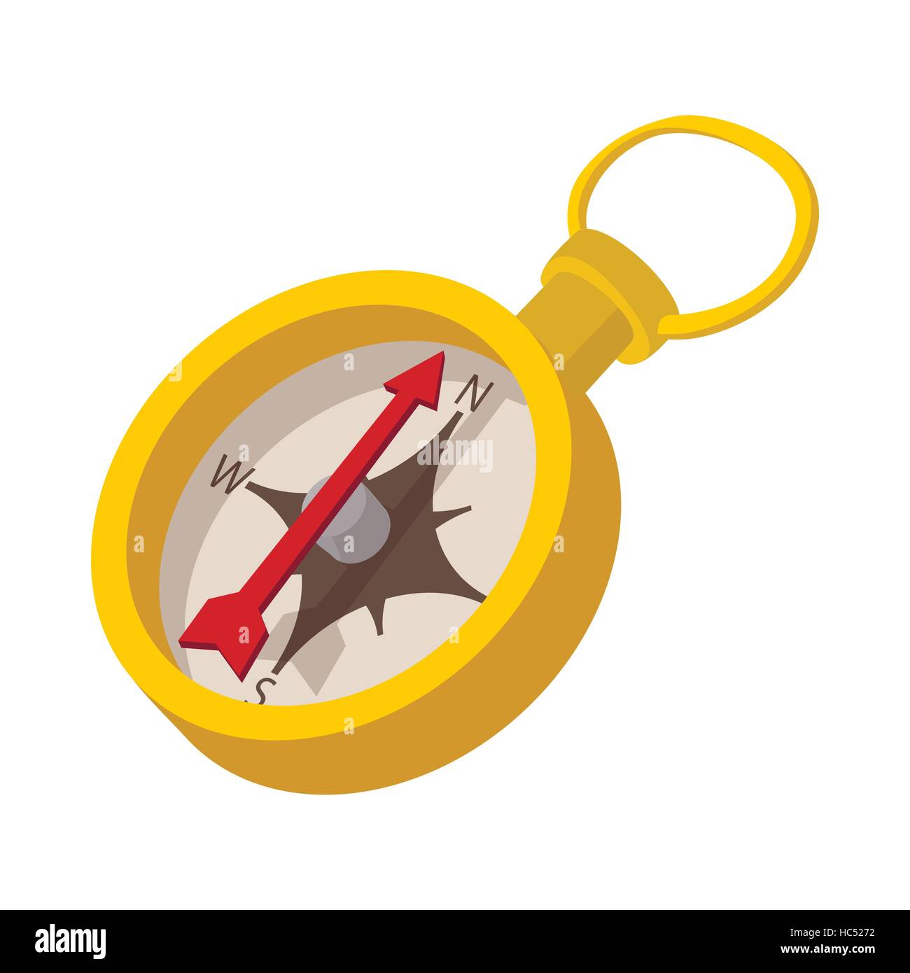 Ancient compass icon cartoon Stock Vector Images - Alamy