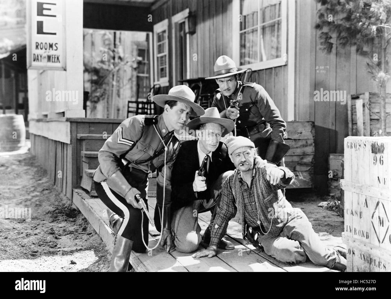 THE ROYAL MOUNTED RIDES AGAIN, from left: Bill Kennedy, Tom Fadden ...