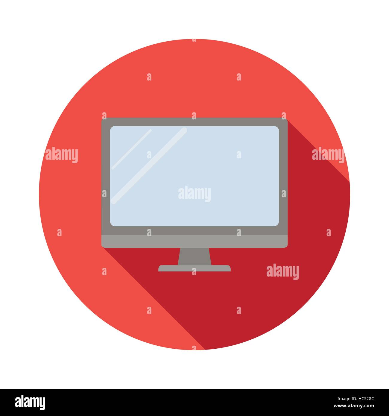 Computer monitor, flat style Stock Vector Image & Art - Alamy