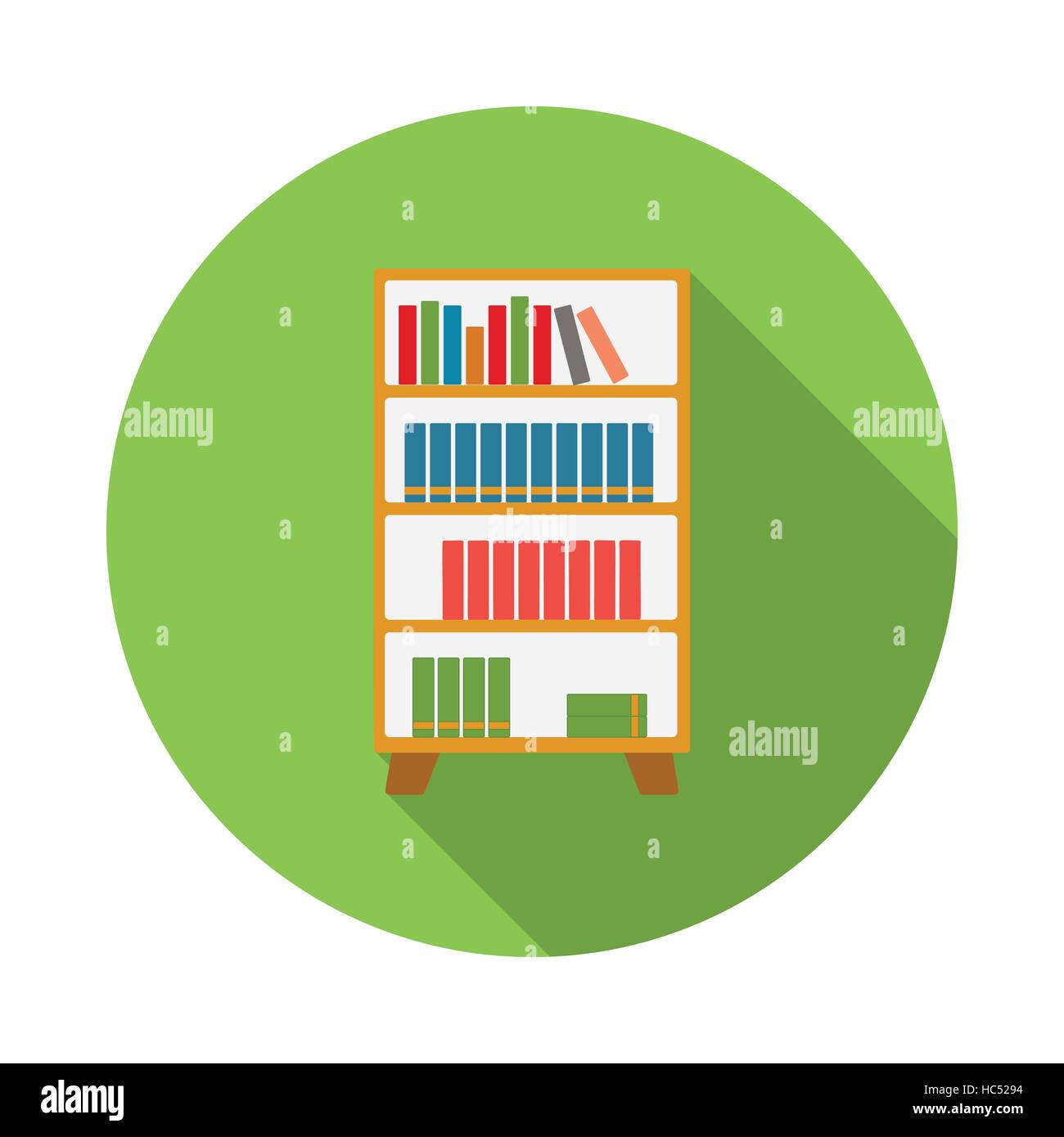 Classic style wooden bookshelf Cut Out Stock Images & Pictures - Alamy