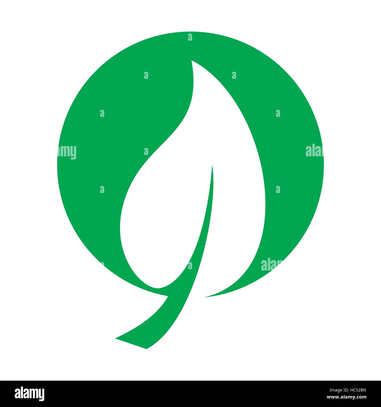 Green leaf icon, simple style Stock Vector Image & Art - Alamy