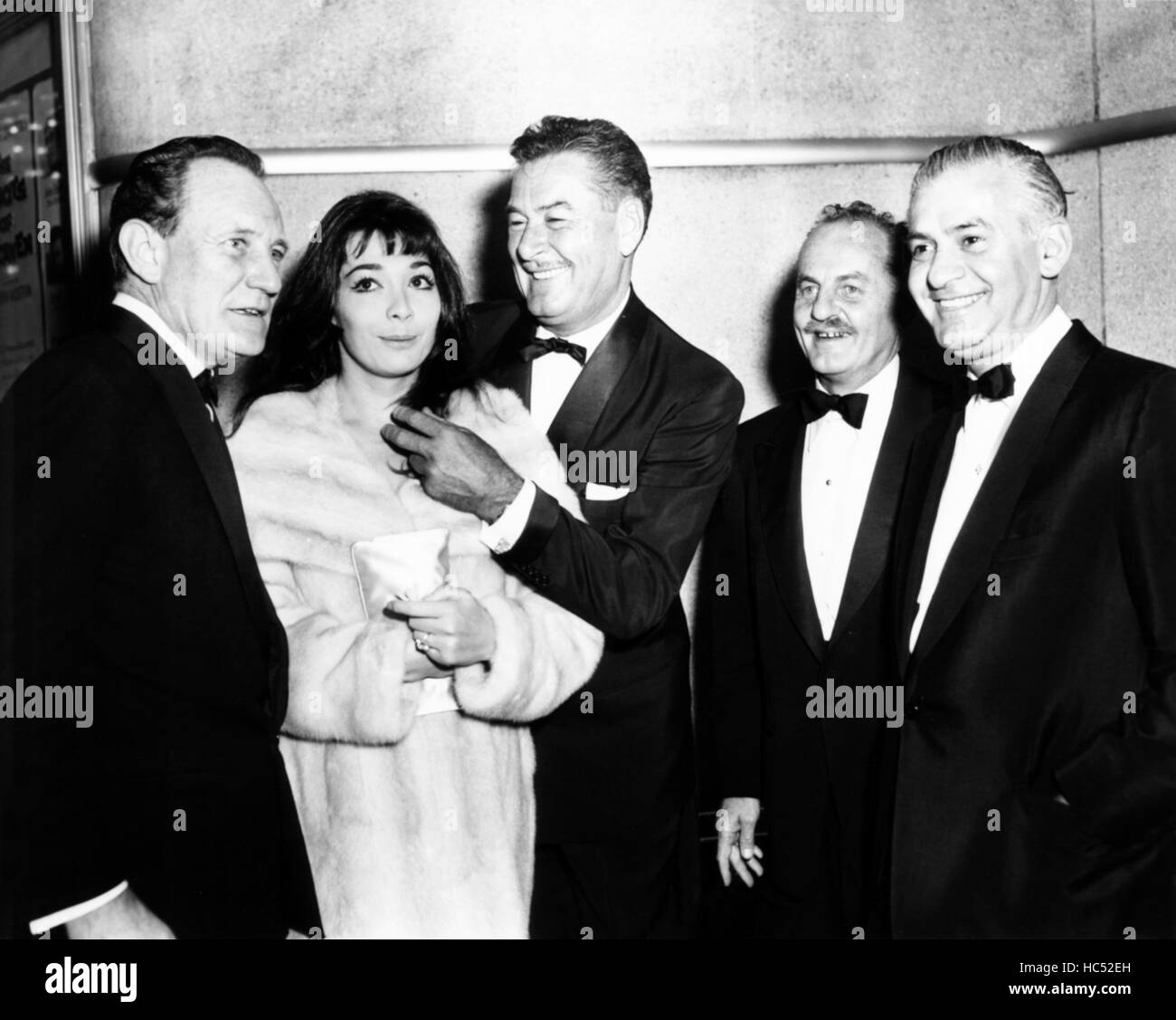 THE ROOTS OF HEAVEN, from left: Trevor Howard, Juliette Greco, Errol ...