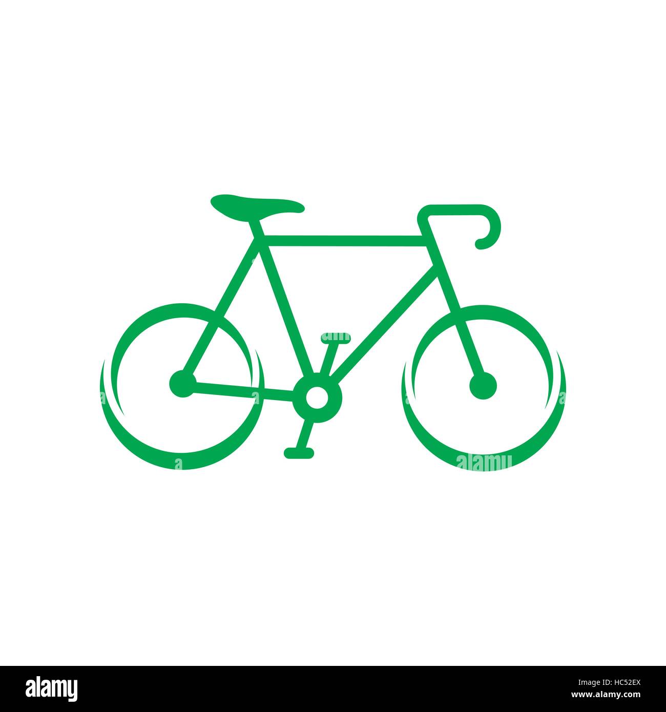 Green bicycle icon, simple style Stock Vector Image & Art - Alamy