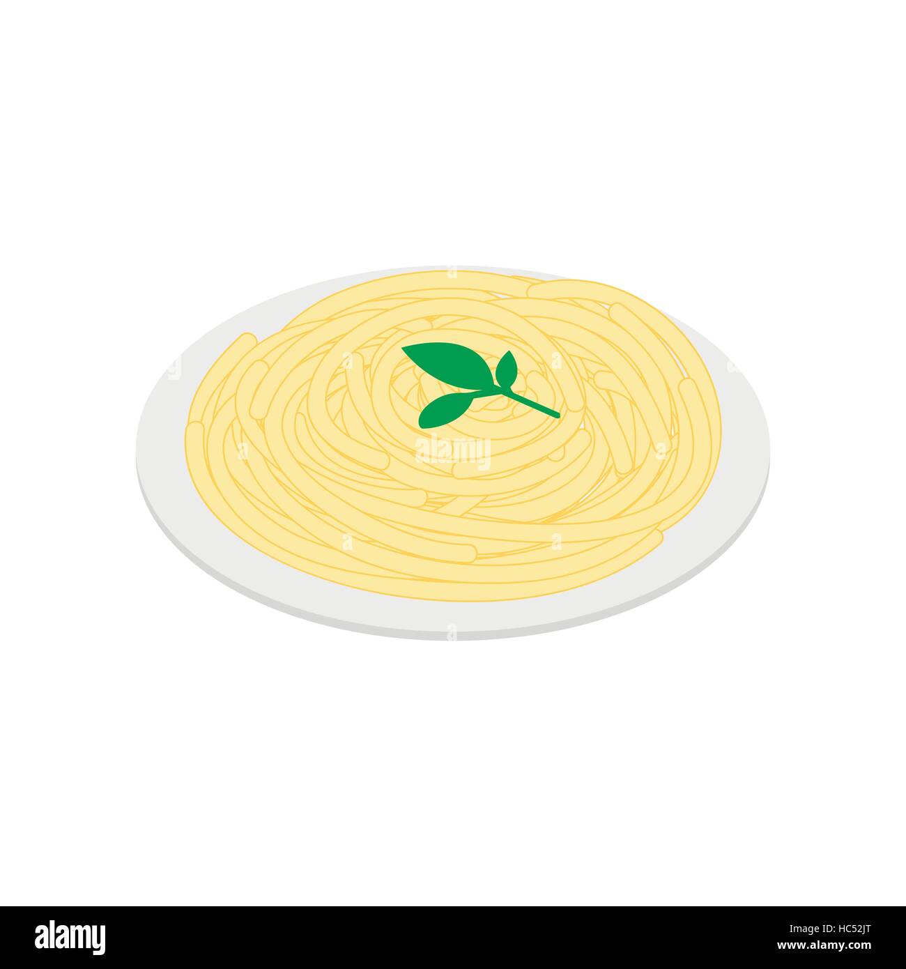Green plate icon isometric Stock Vector Images - Alamy