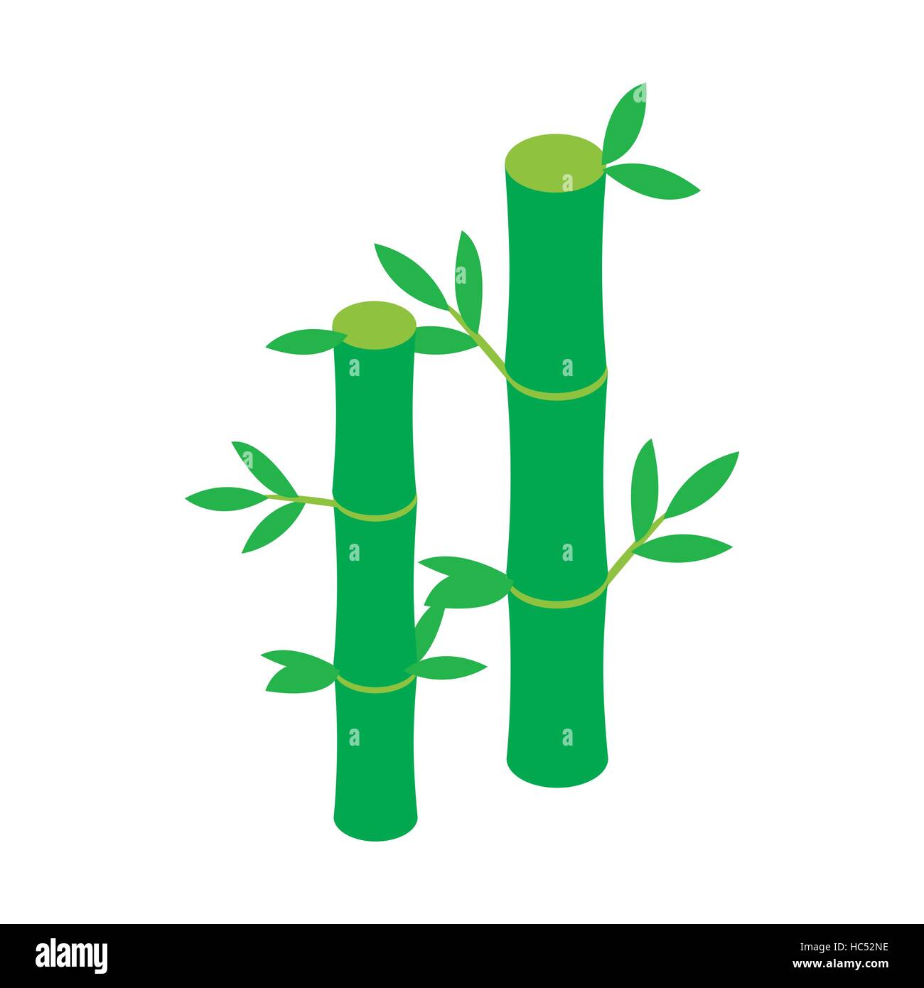 Green bamboo stem icon, isometric 3d style Stock Vector Image & Art - Alamy
