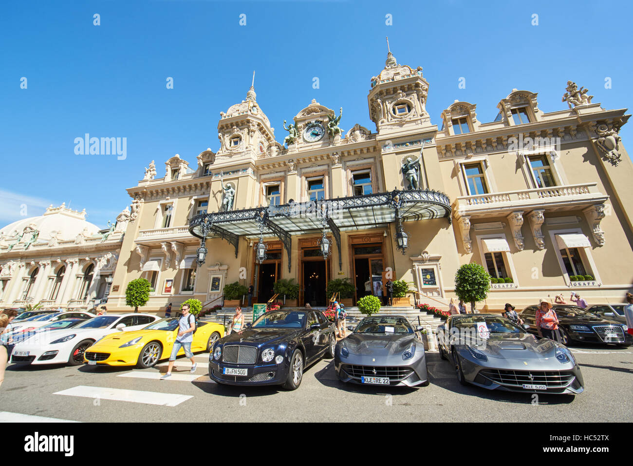 Monaco, Monte-Carlo, 8 August 2016: Casino Monte-Carlo, casino Royal ... Monaco, Monte-Carlo, 8 August 2016: Casino Monte-Carlo, casino Royal ...