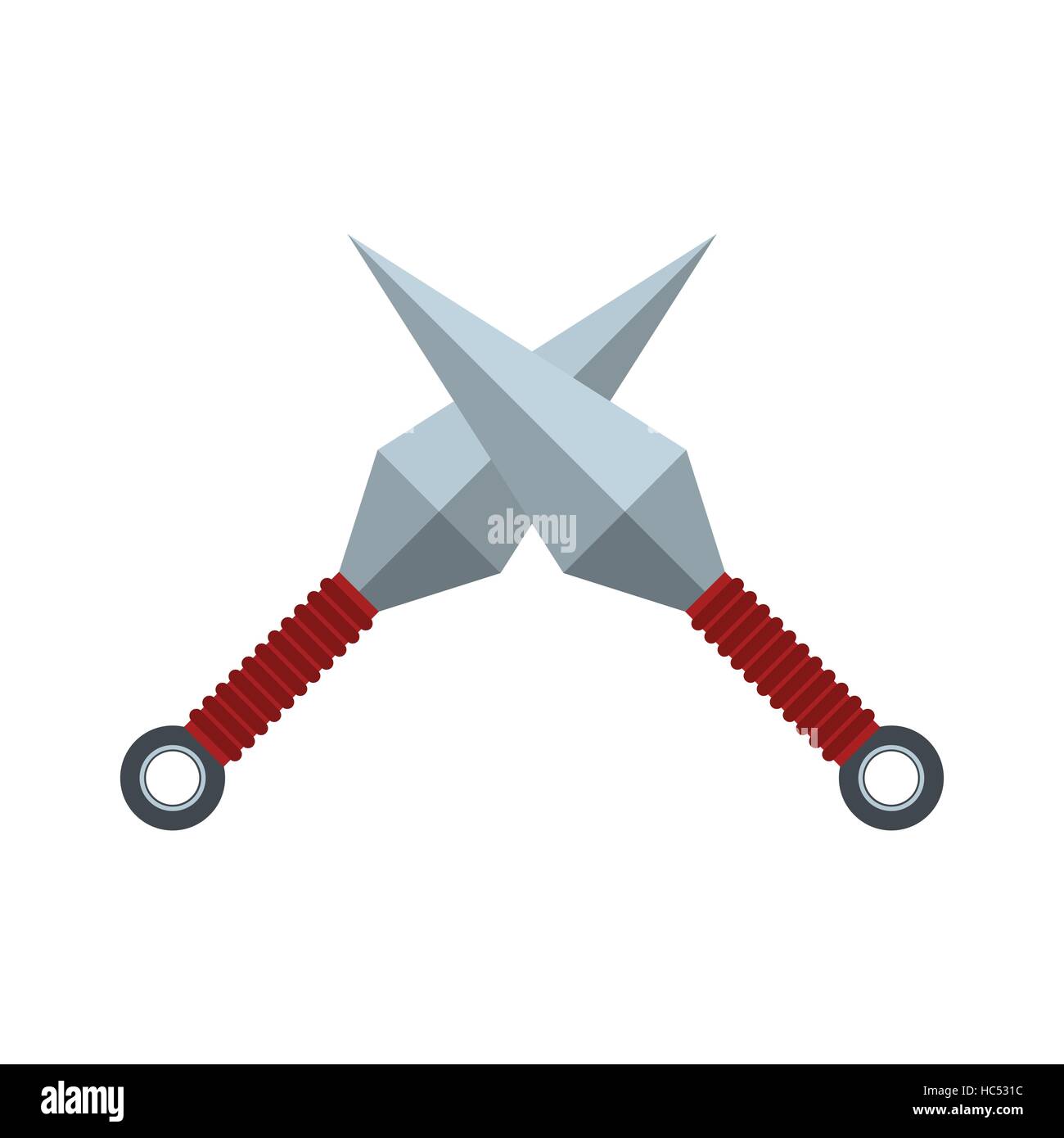 Ninja weapon kunai Cut Out Stock Images & Pictures - Alamy