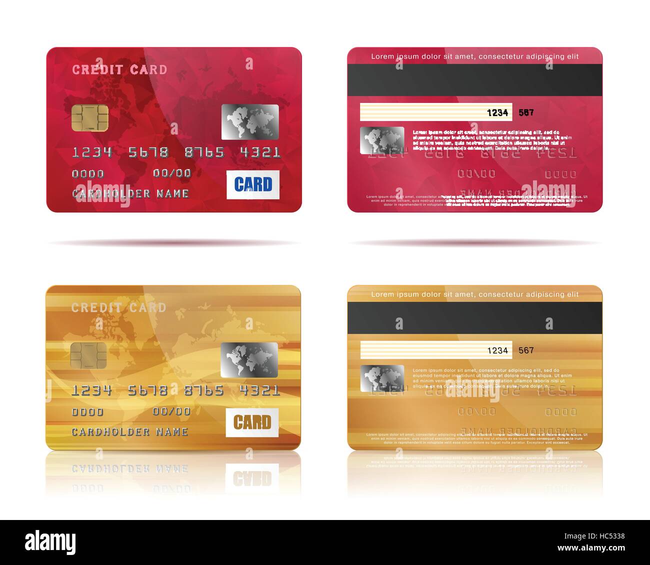 Collection debit credit cards hi-res stock photography and images - Alamy