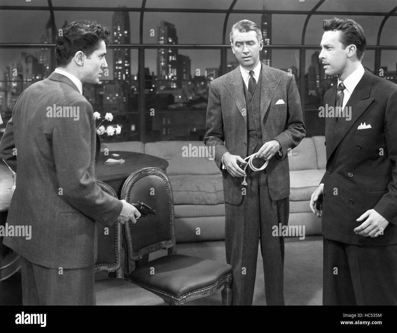 ROPE, Farley Granger, James Stewart, John Dall, 1948 Stock Photo - Alamy