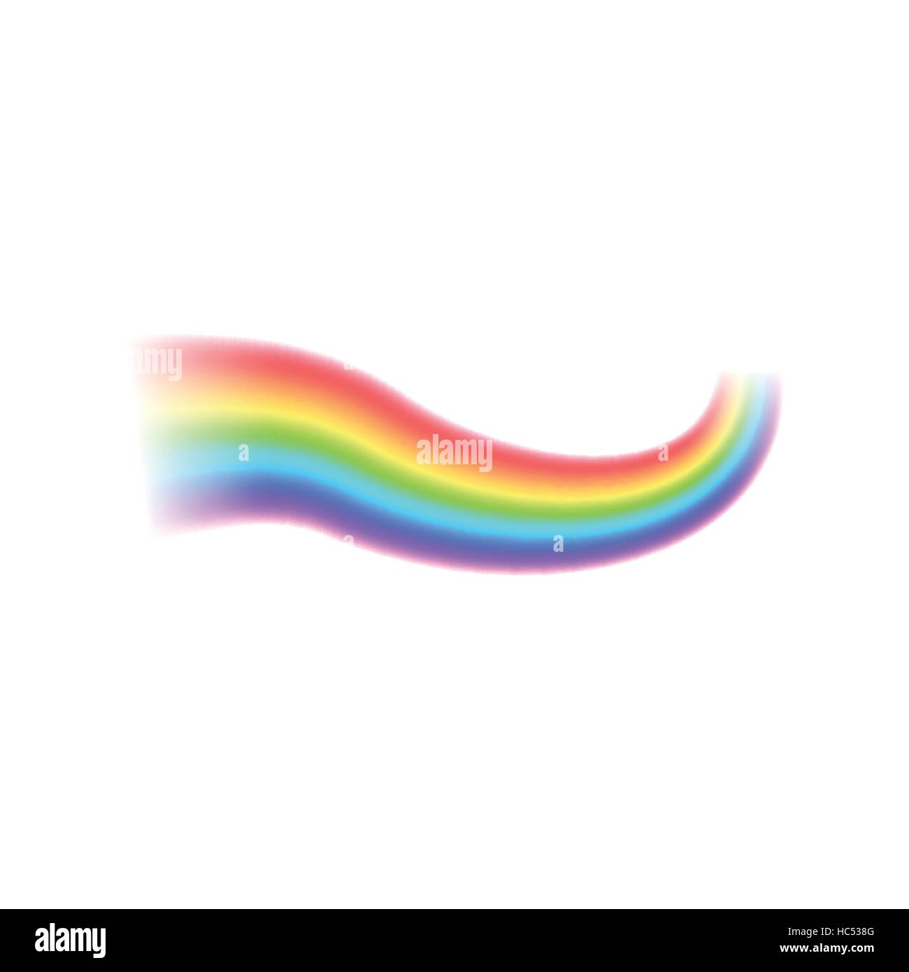 Rainbow curved line icon,realistic style Stock Vector Image & Art - Alamy