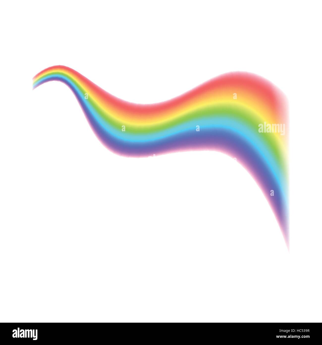 Rainbow curved line icon,realistic style Stock Vector Image & Art - Alamy