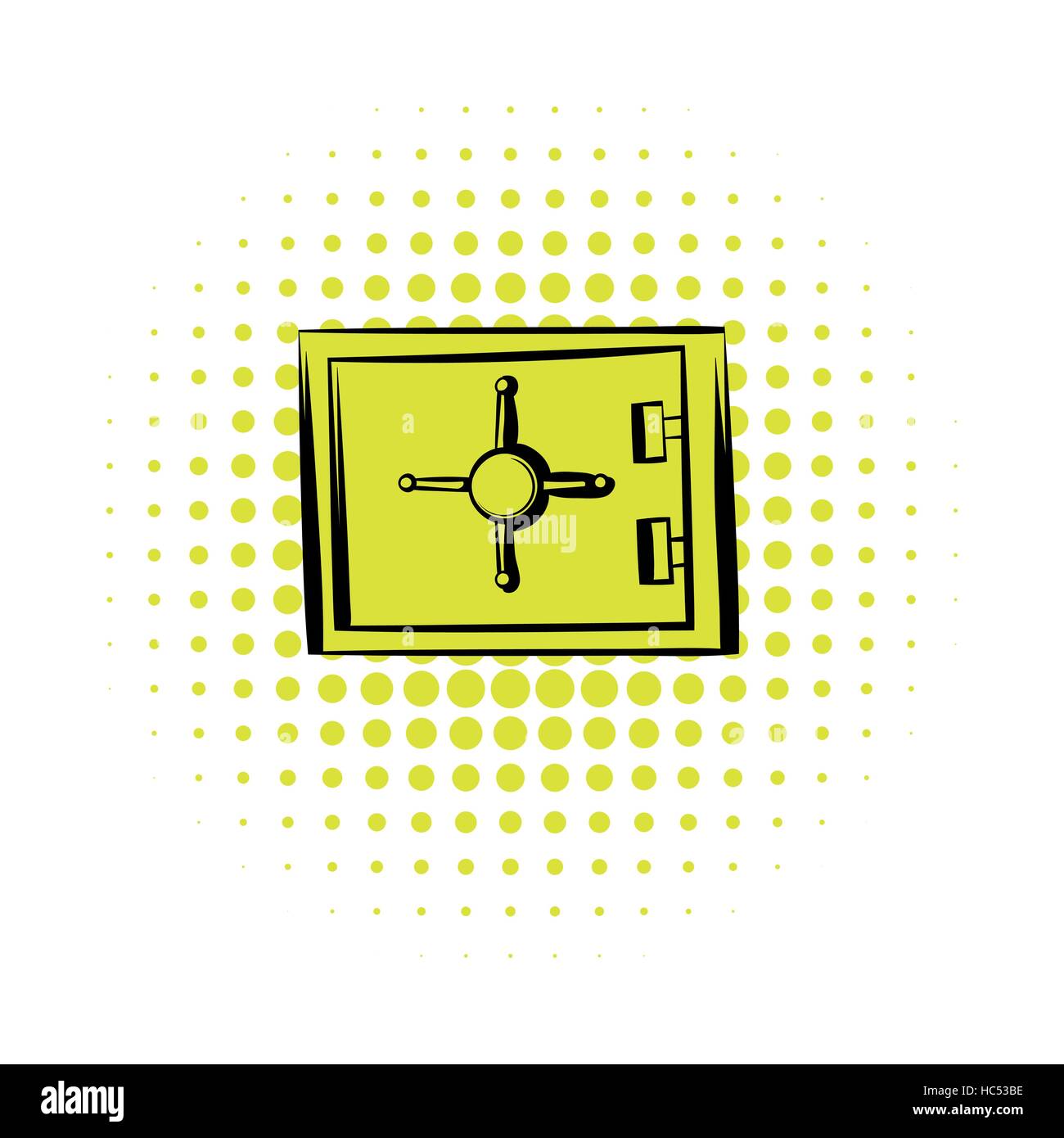 Security safe icon, comics style Stock Vector Image & Art - Alamy