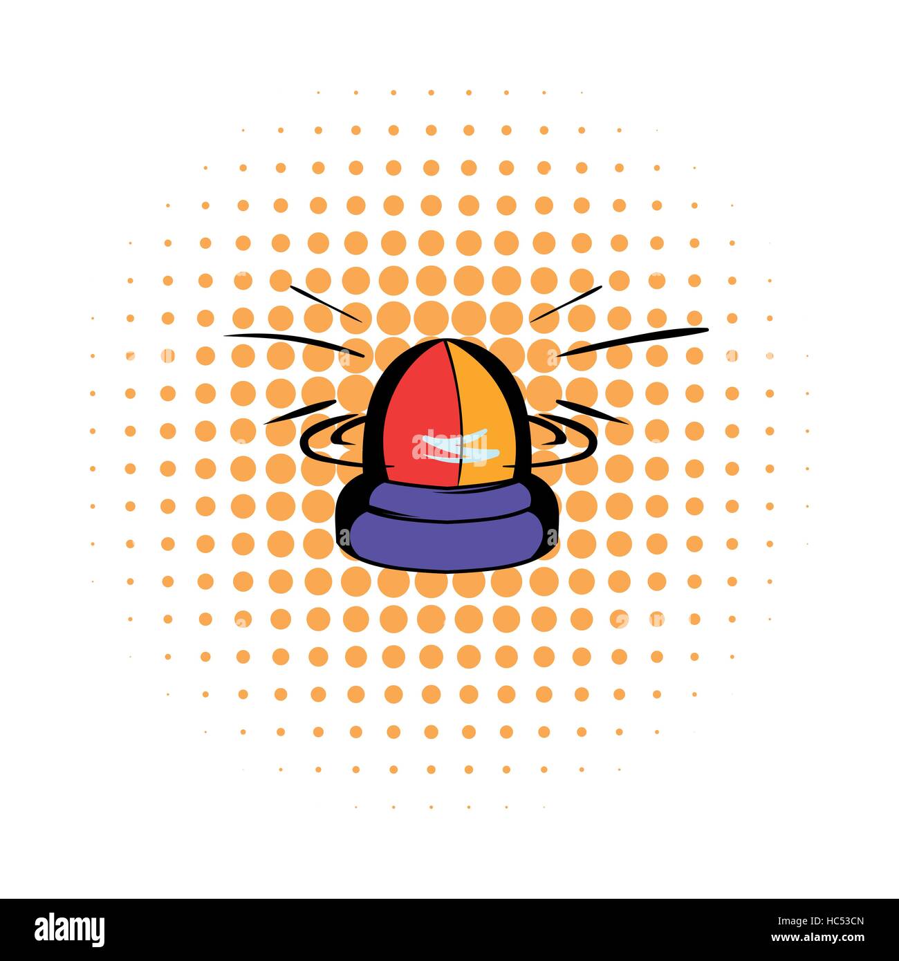 Red blue flashing police car Stock Vector Images - Alamy