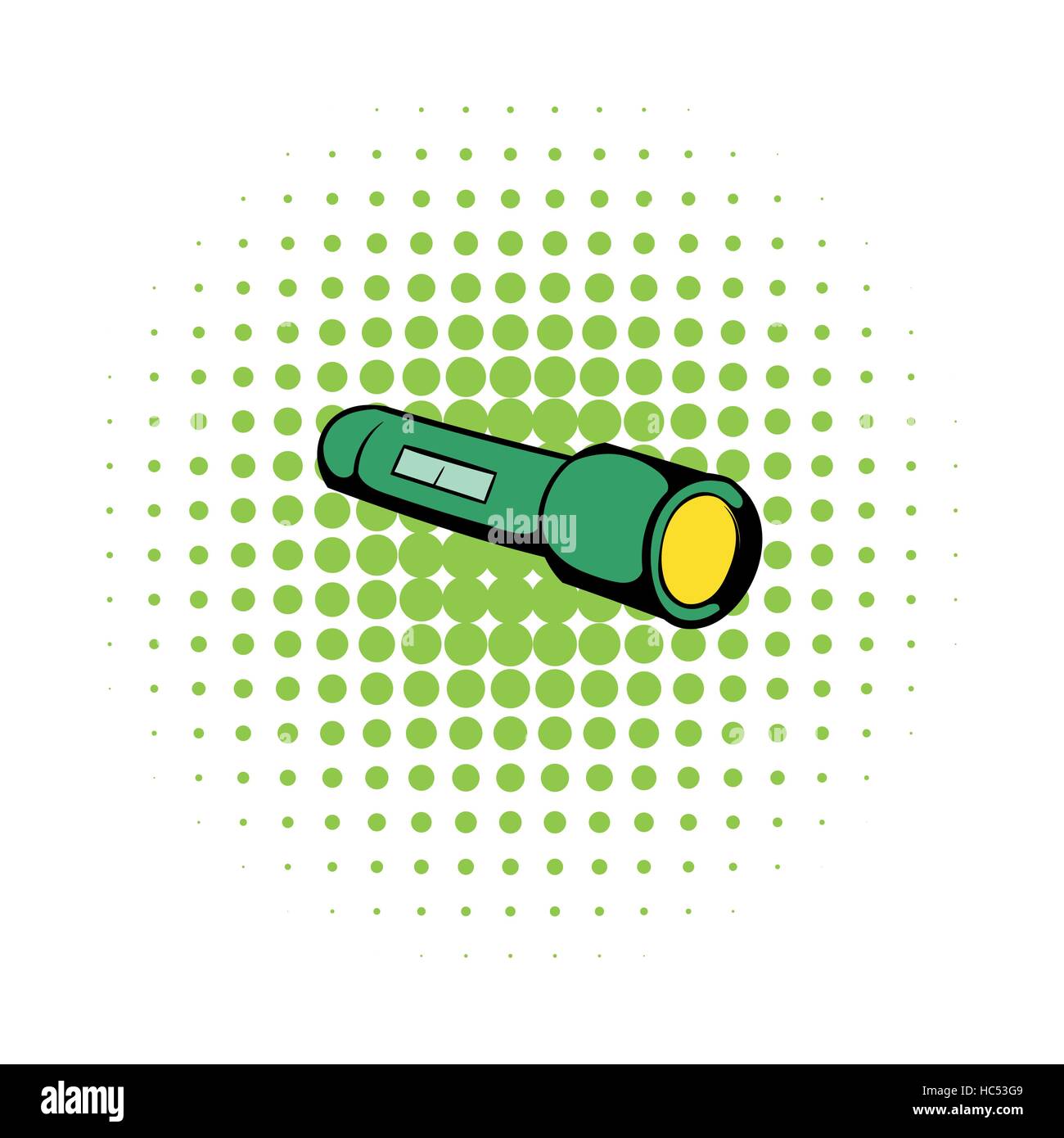 Flashlight icon, comics style Stock Vector Image & Art - Alamy