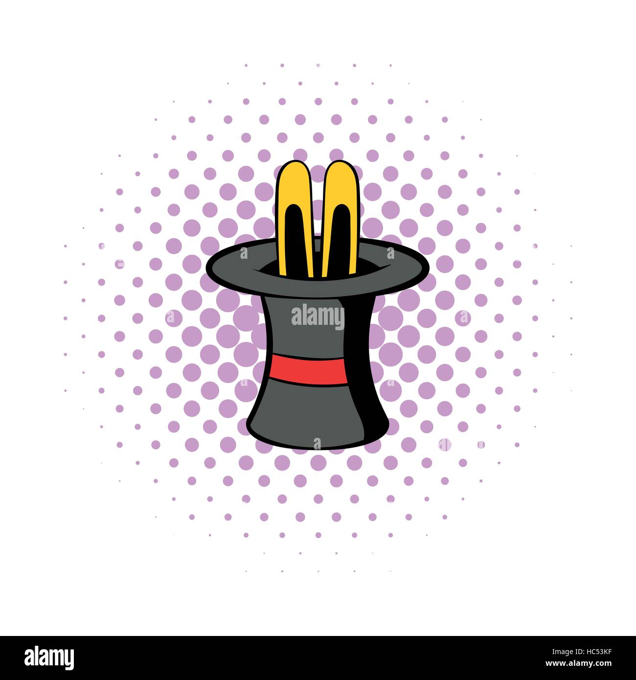 Rabbit from a hat Stock Vector Images - Alamy