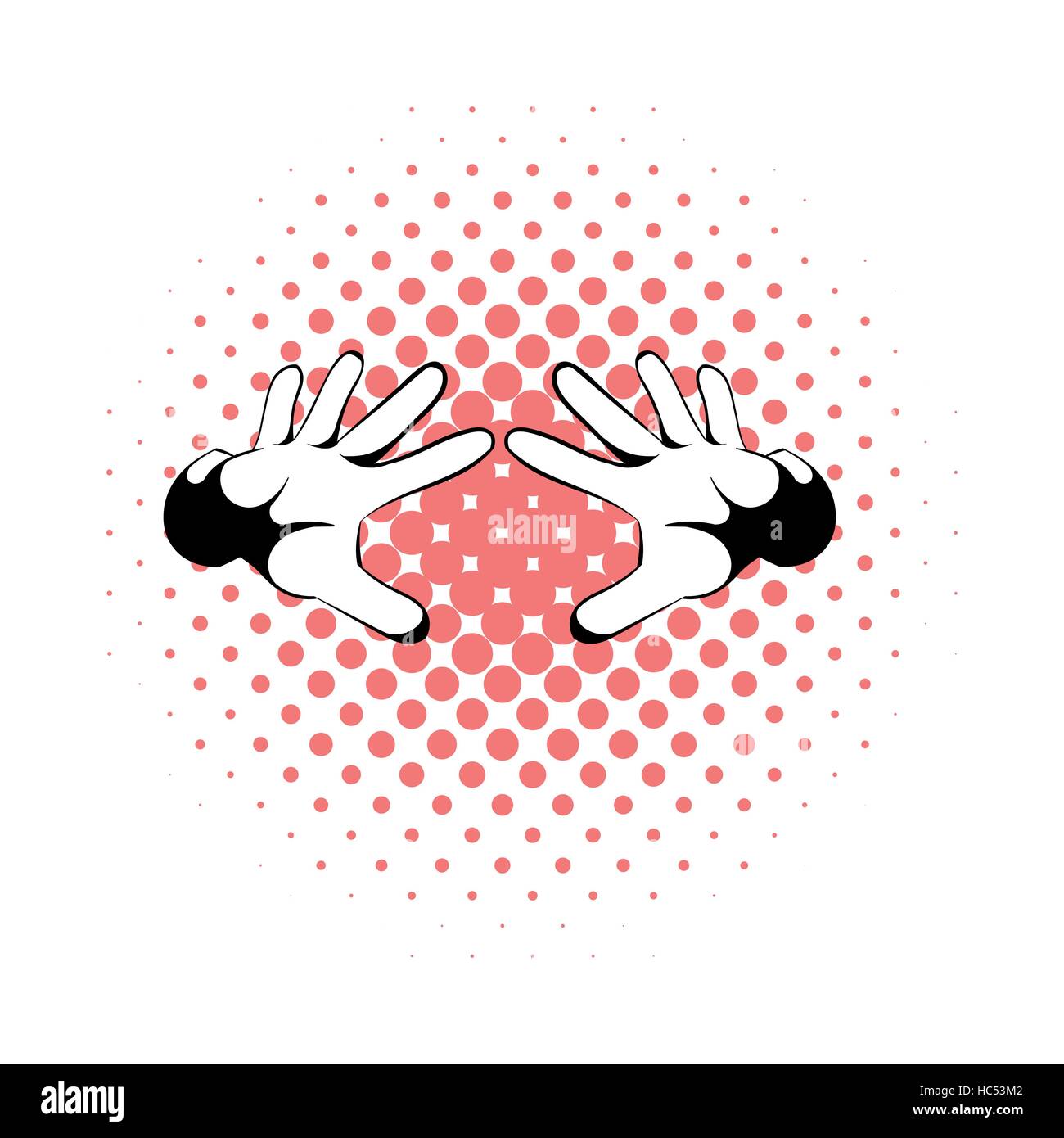 Magicians hands icon, comics style Stock Vector Image & Art - Alamy