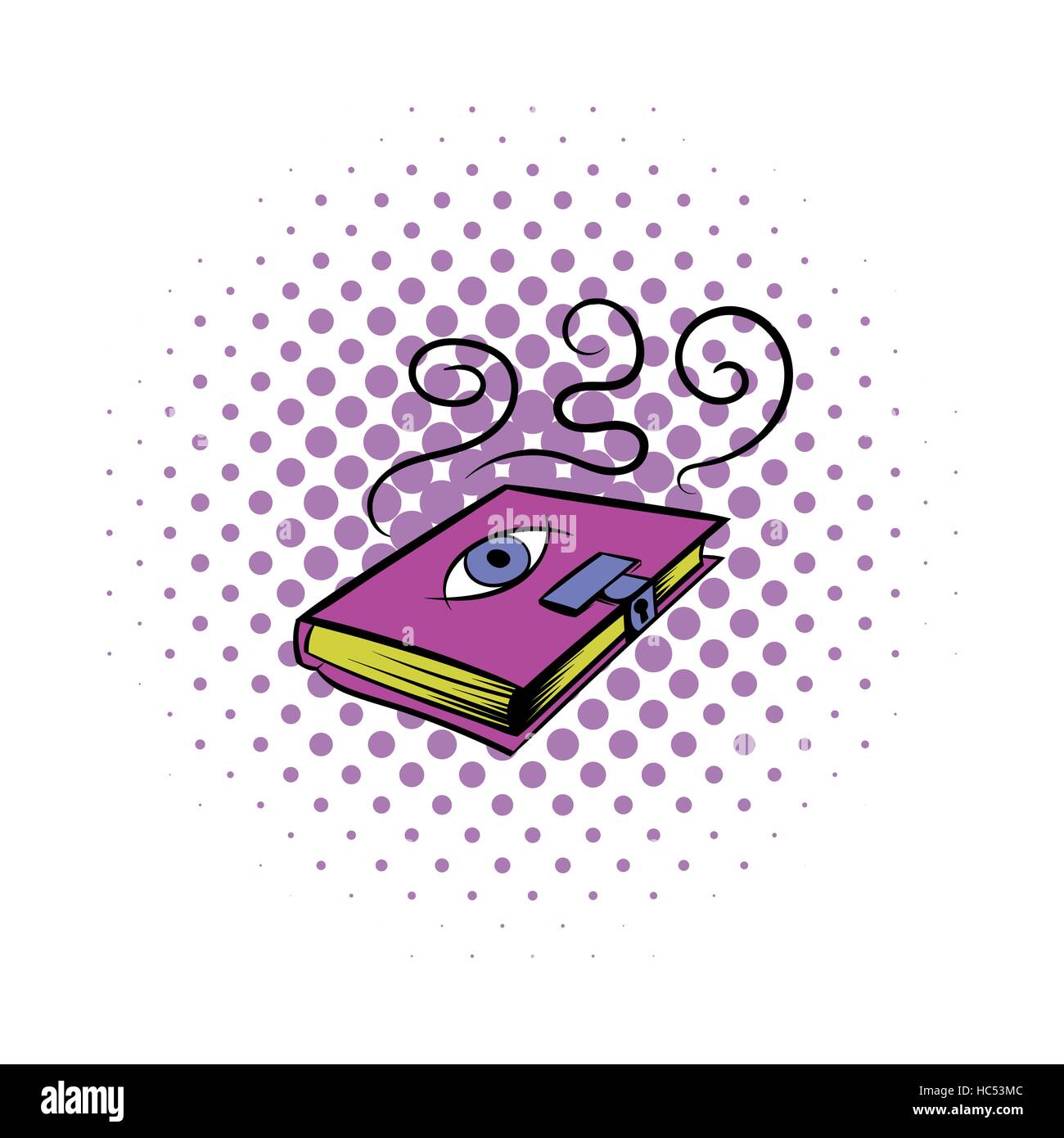 Illustration witch reading magic book Cut Out Stock Images & Pictures ...