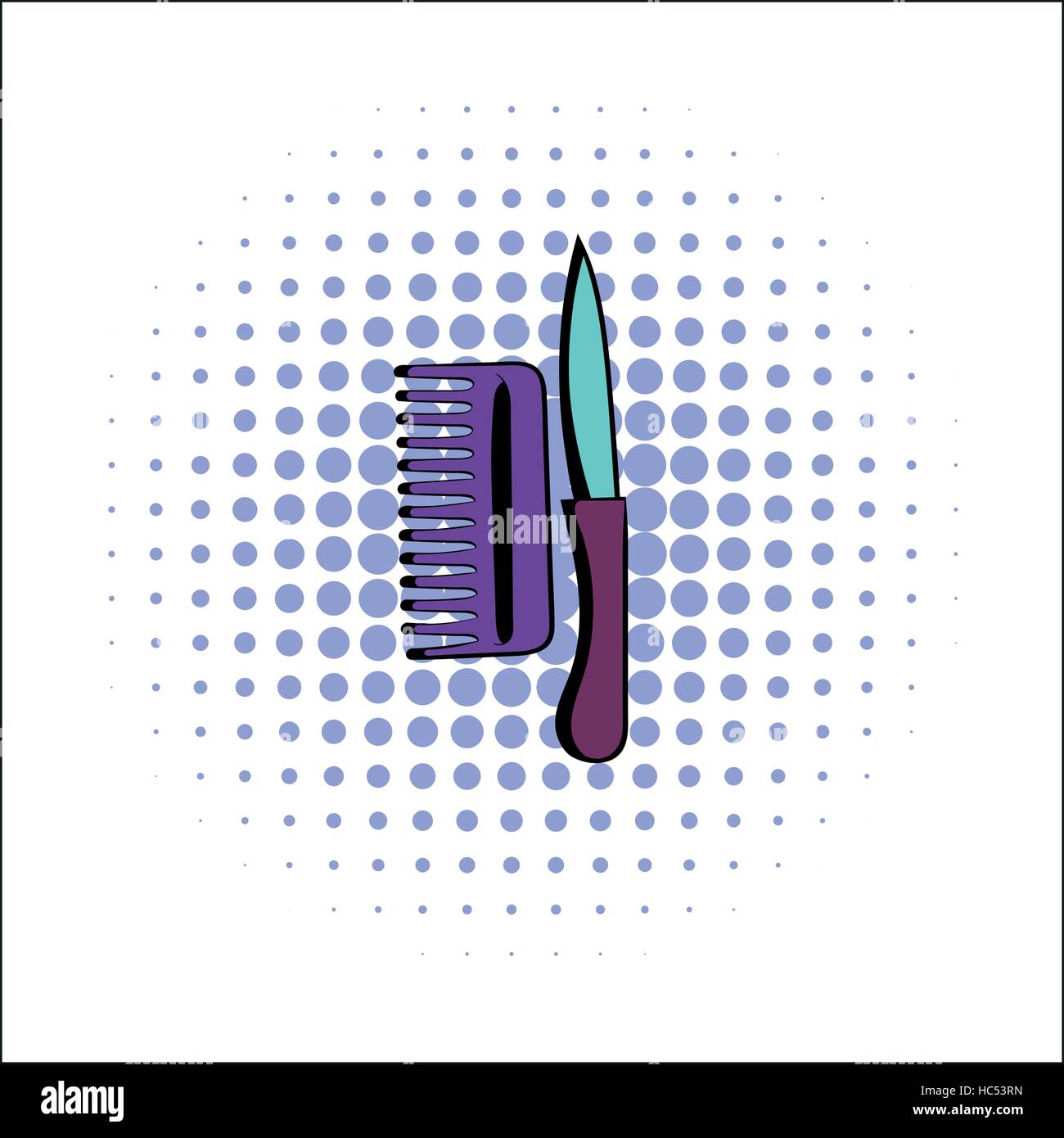 Hair wax comb Stock Vector Images - Alamy