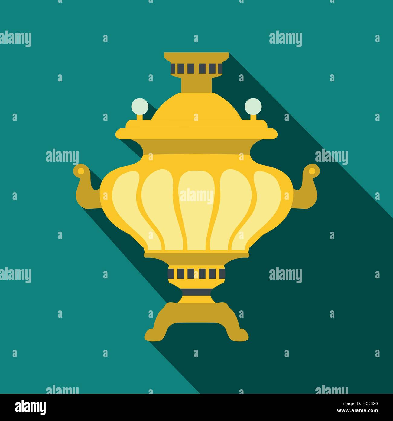 Antique russian samovar Stock Vector Images - Alamy