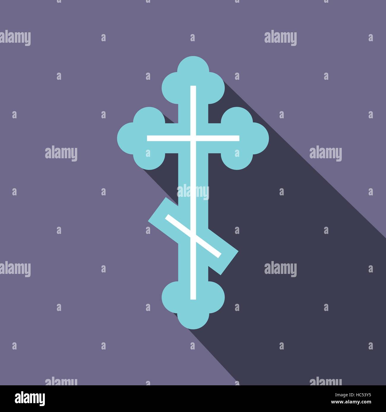Orthodox cross icon, flat style Stock Vector Image & Art - Alamy