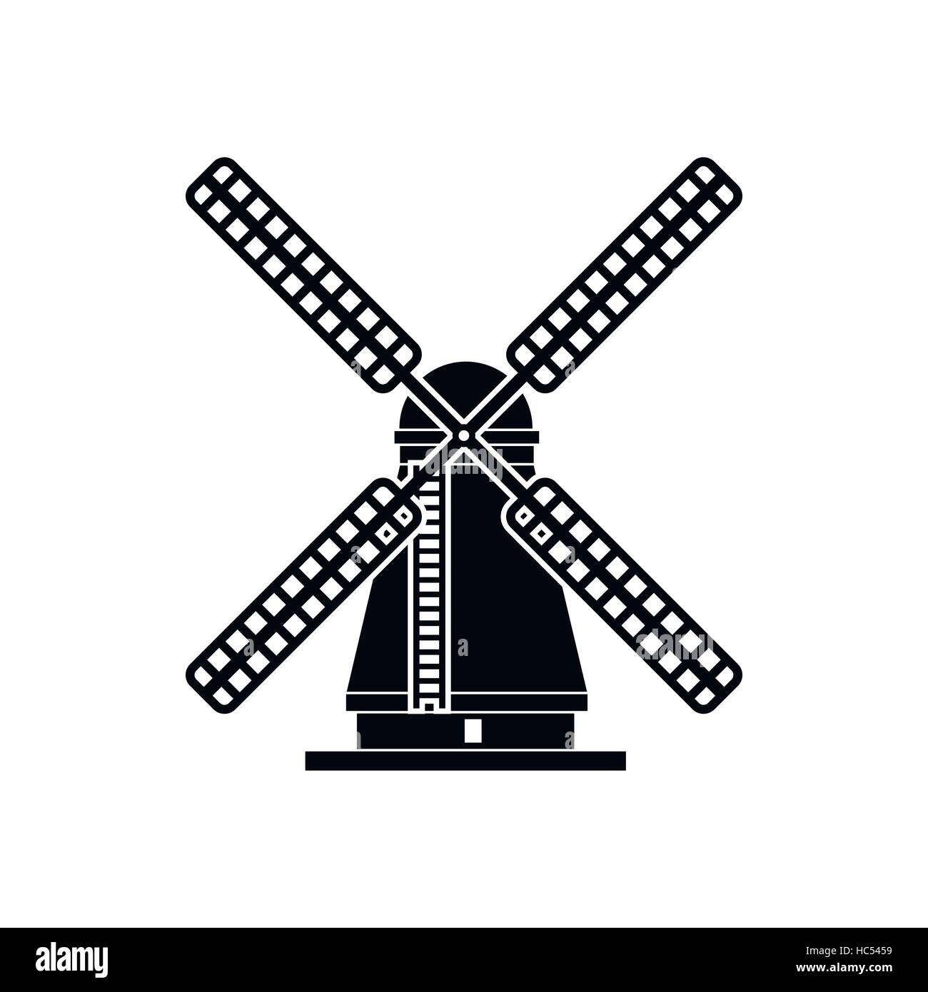 Windmill icon, simple style Stock Vector Image & Art - Alamy