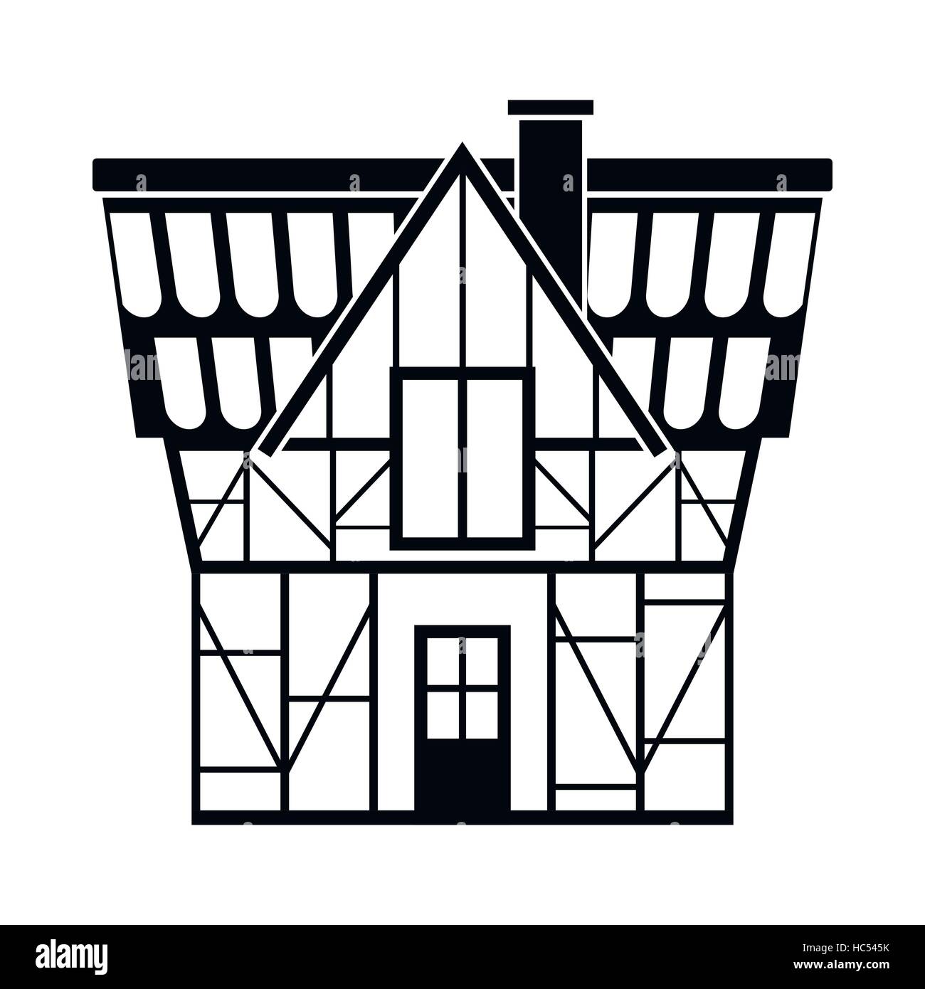 Historic architecture half timbered Cut Out Stock Images & Pictures - Alamy