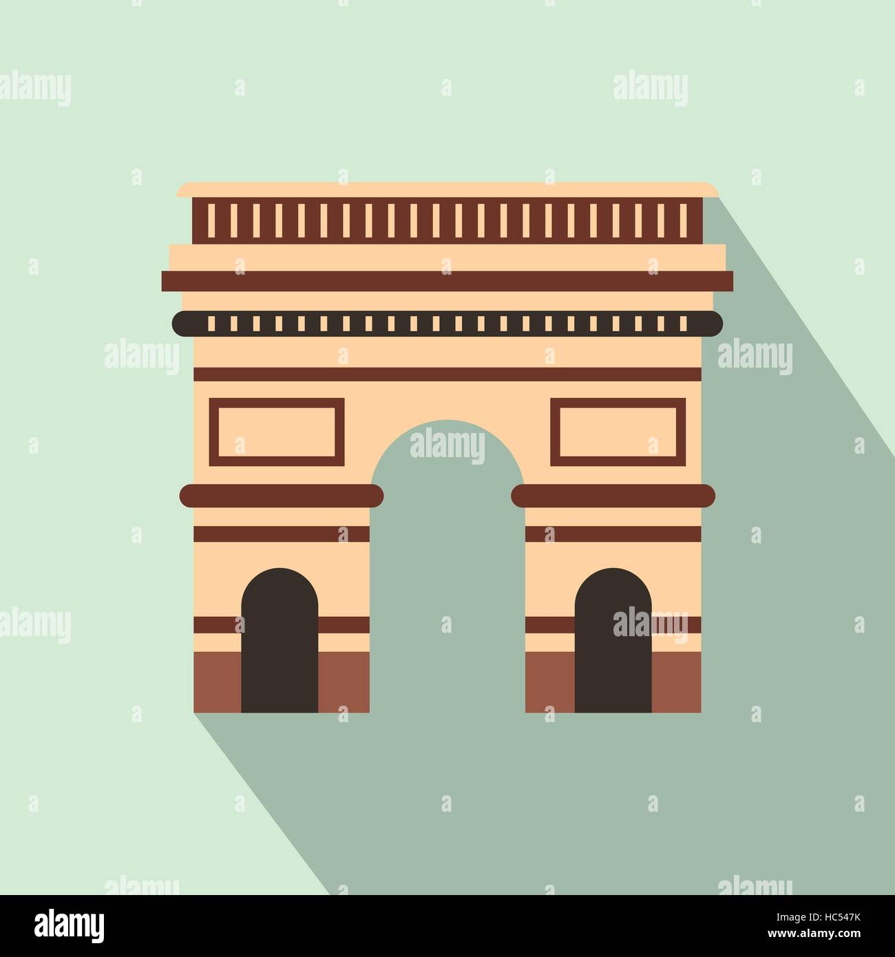 Triumphal arch icon, flat style Stock Vector Image & Art - Alamy