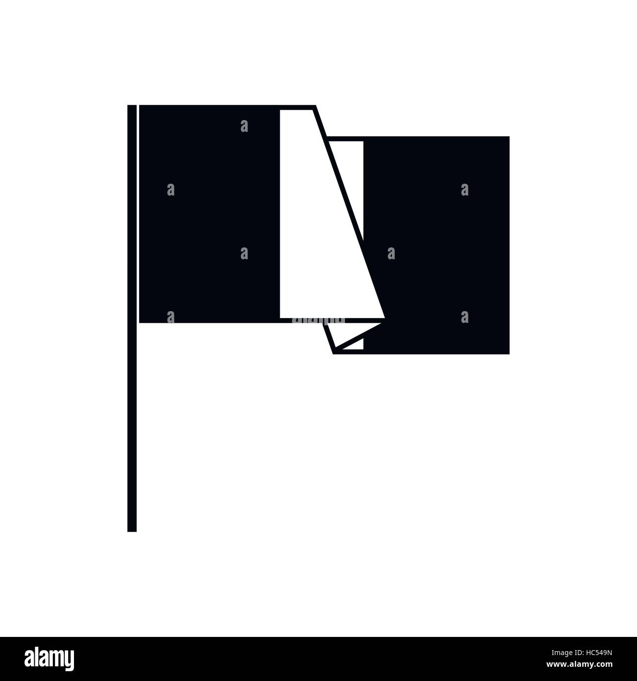 Flag icon, simple style Stock Vector Image & Art - Alamy