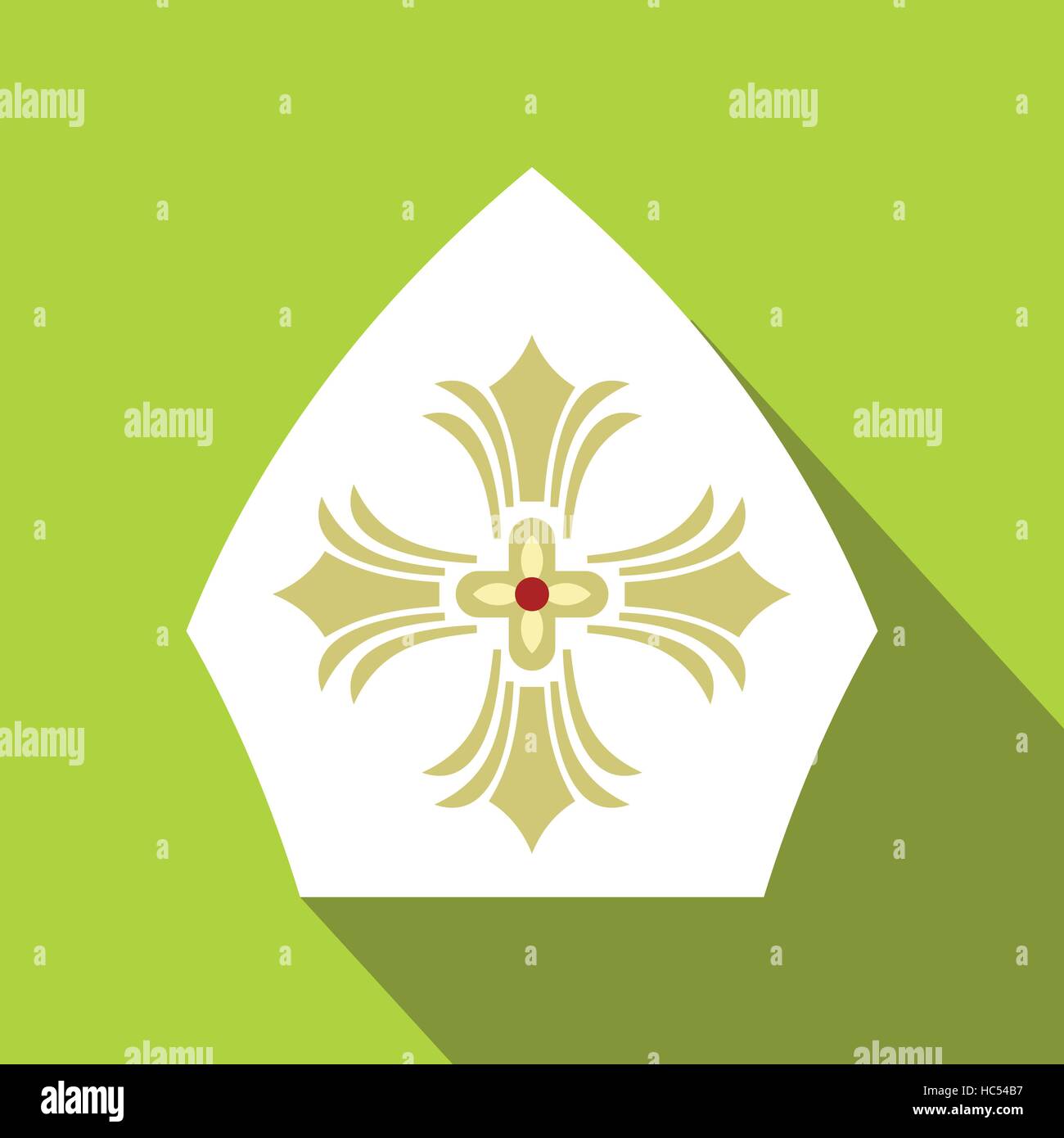 The papal cross Stock Vector Images - Alamy