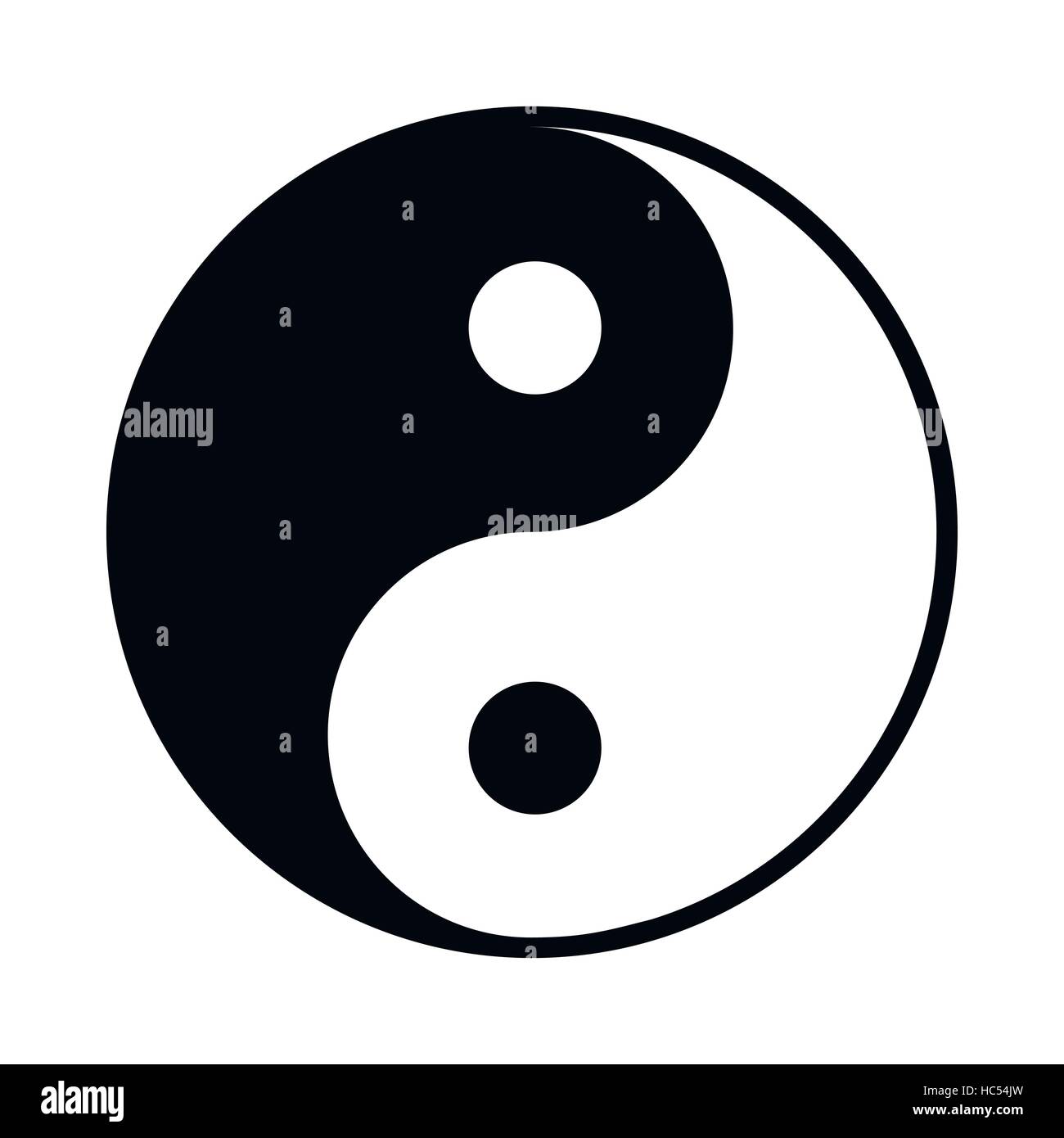 Ying yang icon, simple style Stock Vector Image & Art - Alamy
