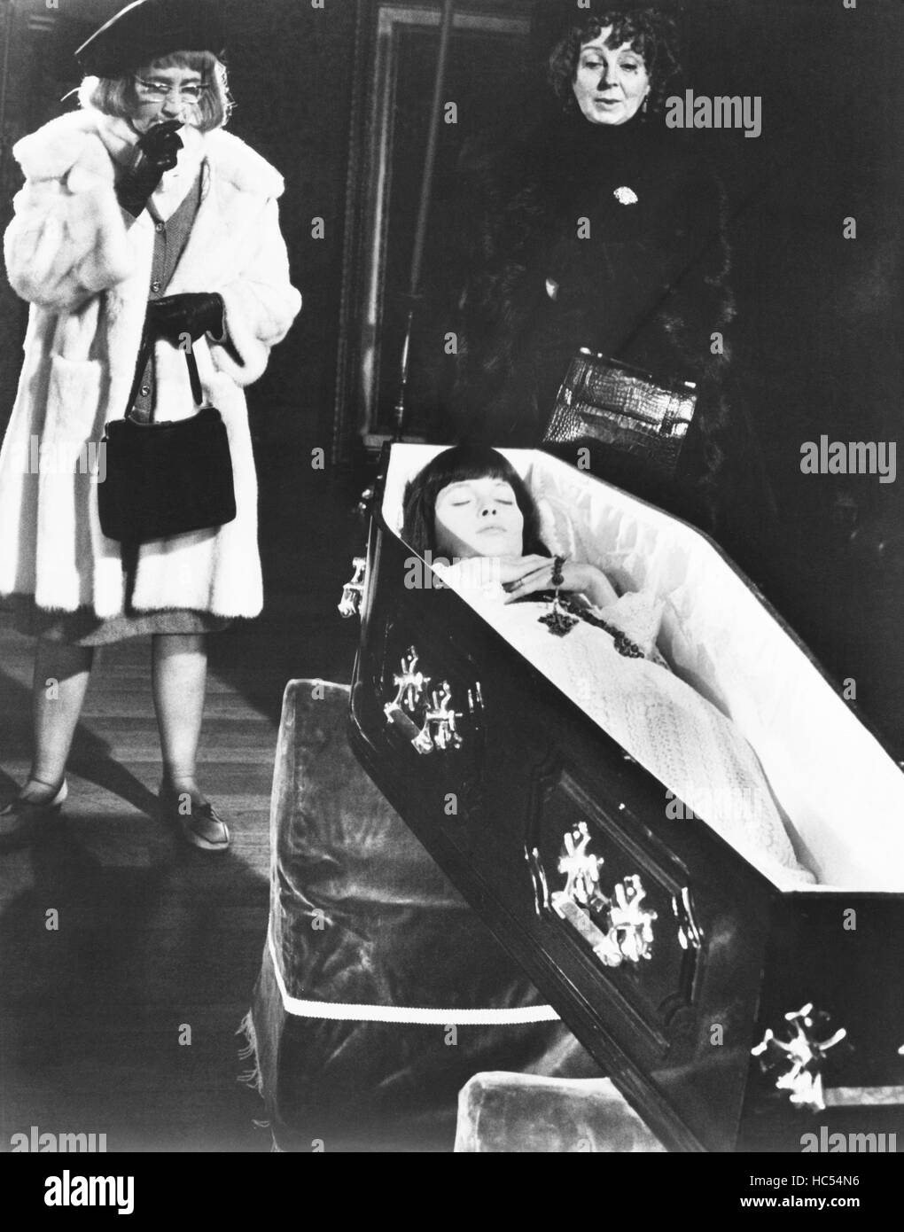 SECRET CEREMONY, rear from left: Peggy Ashcroft, Pamela Brown, Mia ...