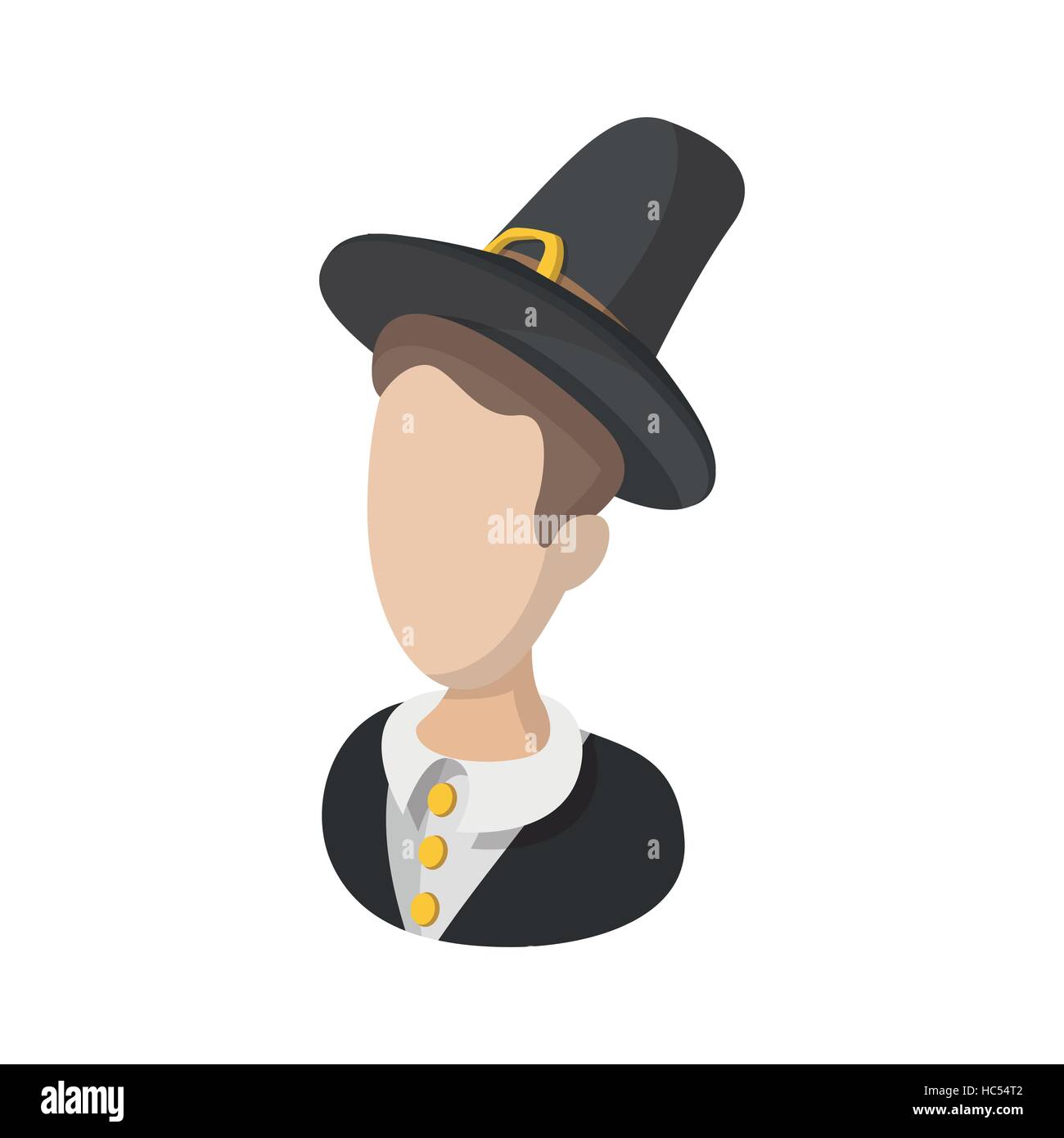 Pilgrim man cartoon icon Stock Vector Image & Art - Alamy