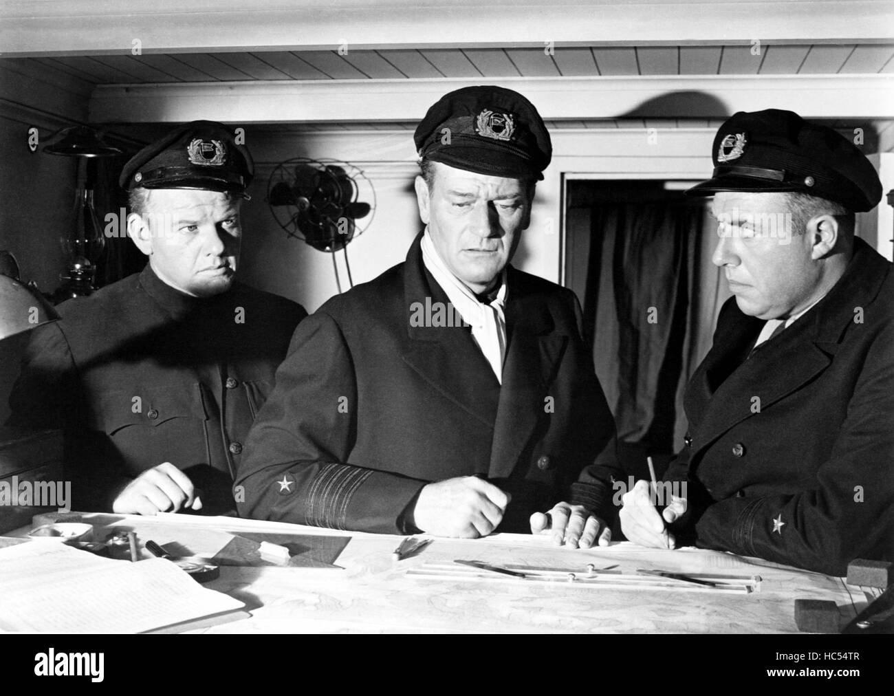 THE SEA CHASE, Alan Hale, Jr., John Wayne, Peter Whitney, 1955 Stock ...