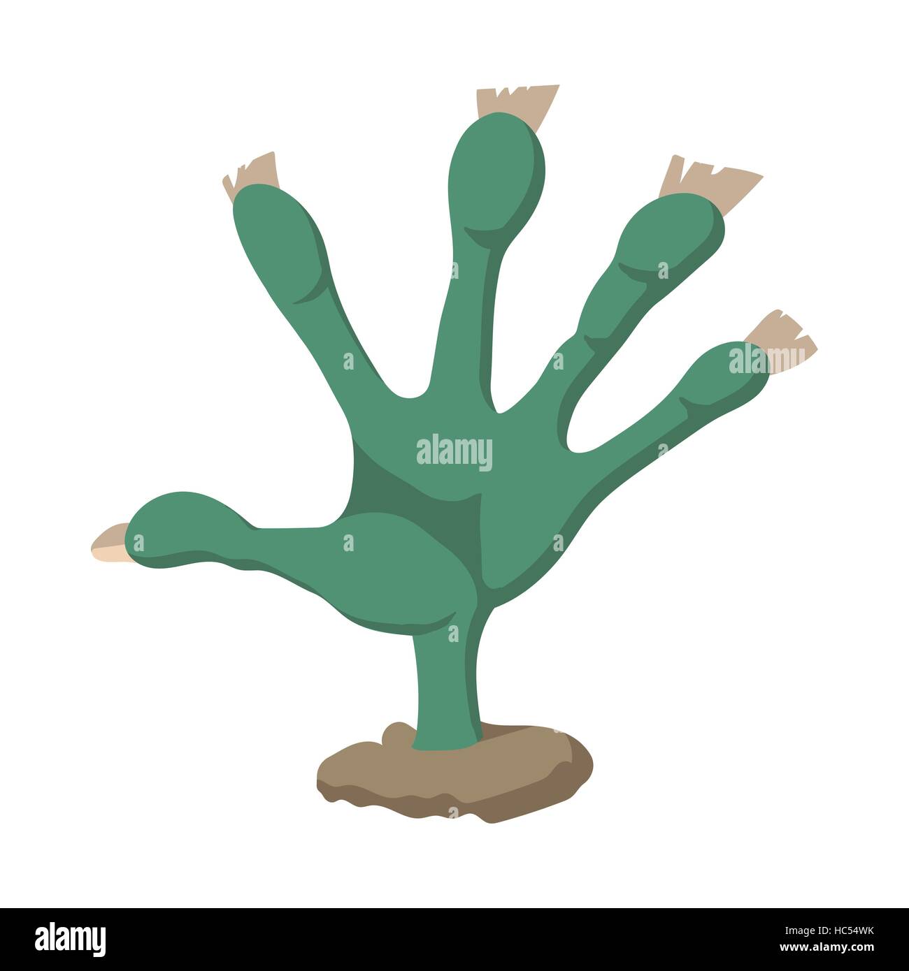 Witch green hand icon, cartoon style Stock Vector Image & Art - Alamy