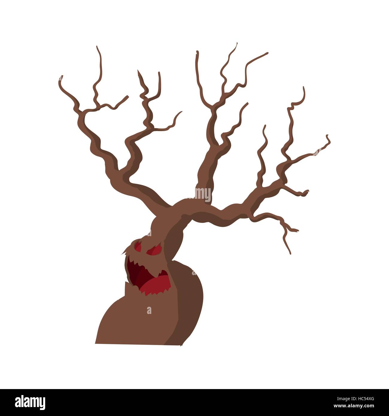 Evil old fantasy tree Stock Vector Images - Alamy