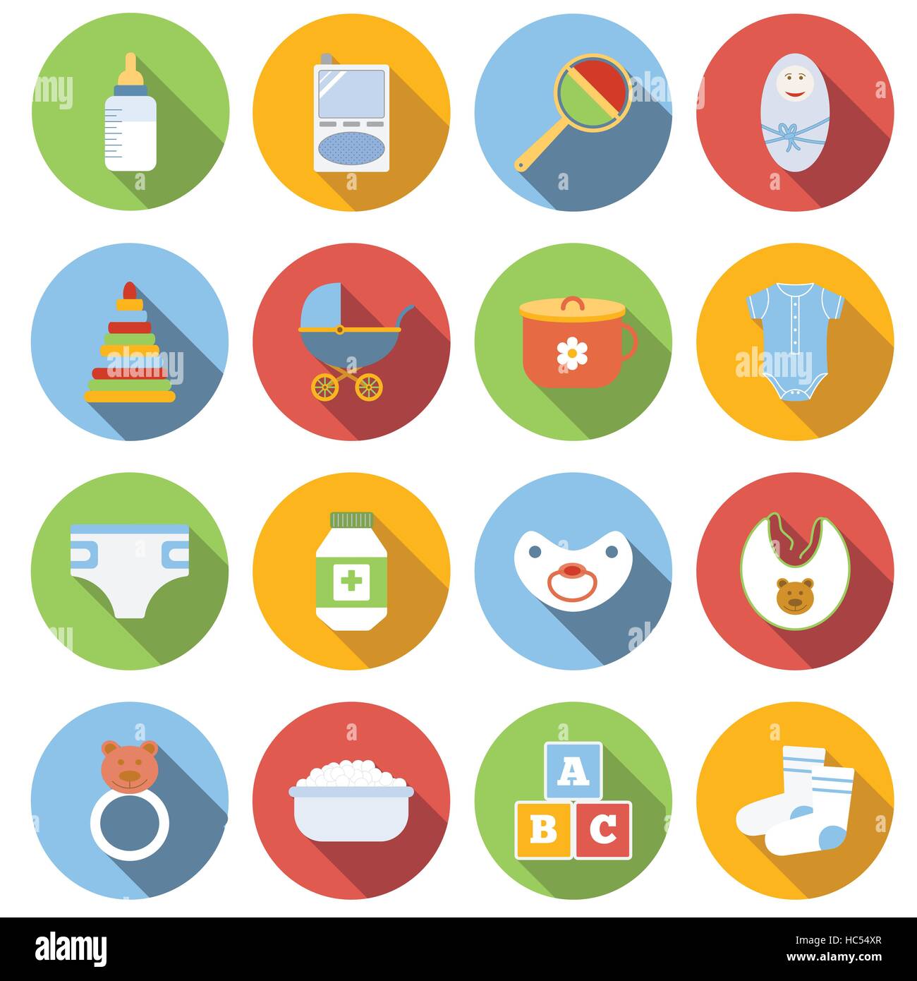 Baby icons set Stock Vector Image & Art - Alamy