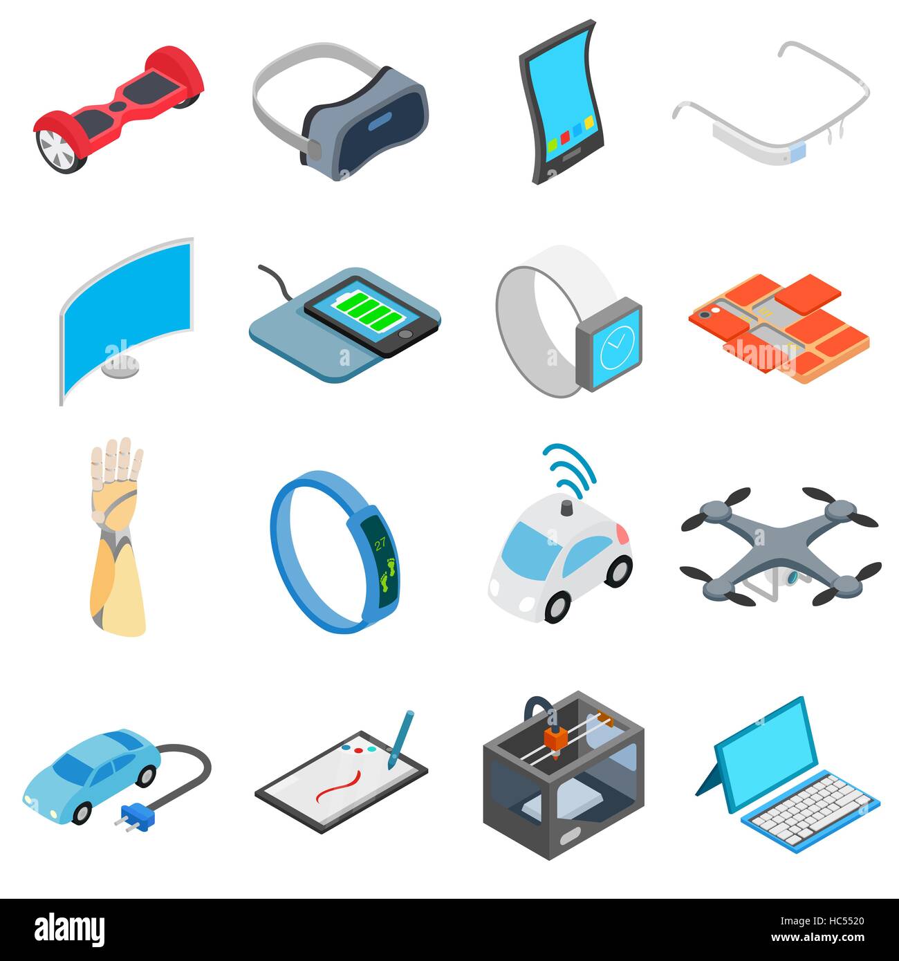 New technology icons set Stock Vector Image & Art - Alamy