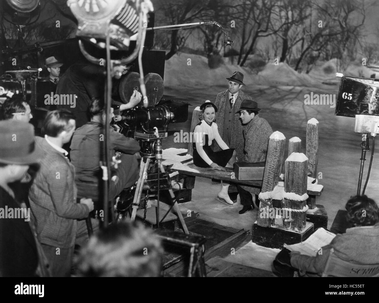 SECOND FIDDLE, Sonja Henie, director Sidney Lanfield, Tyrone Power, on ...