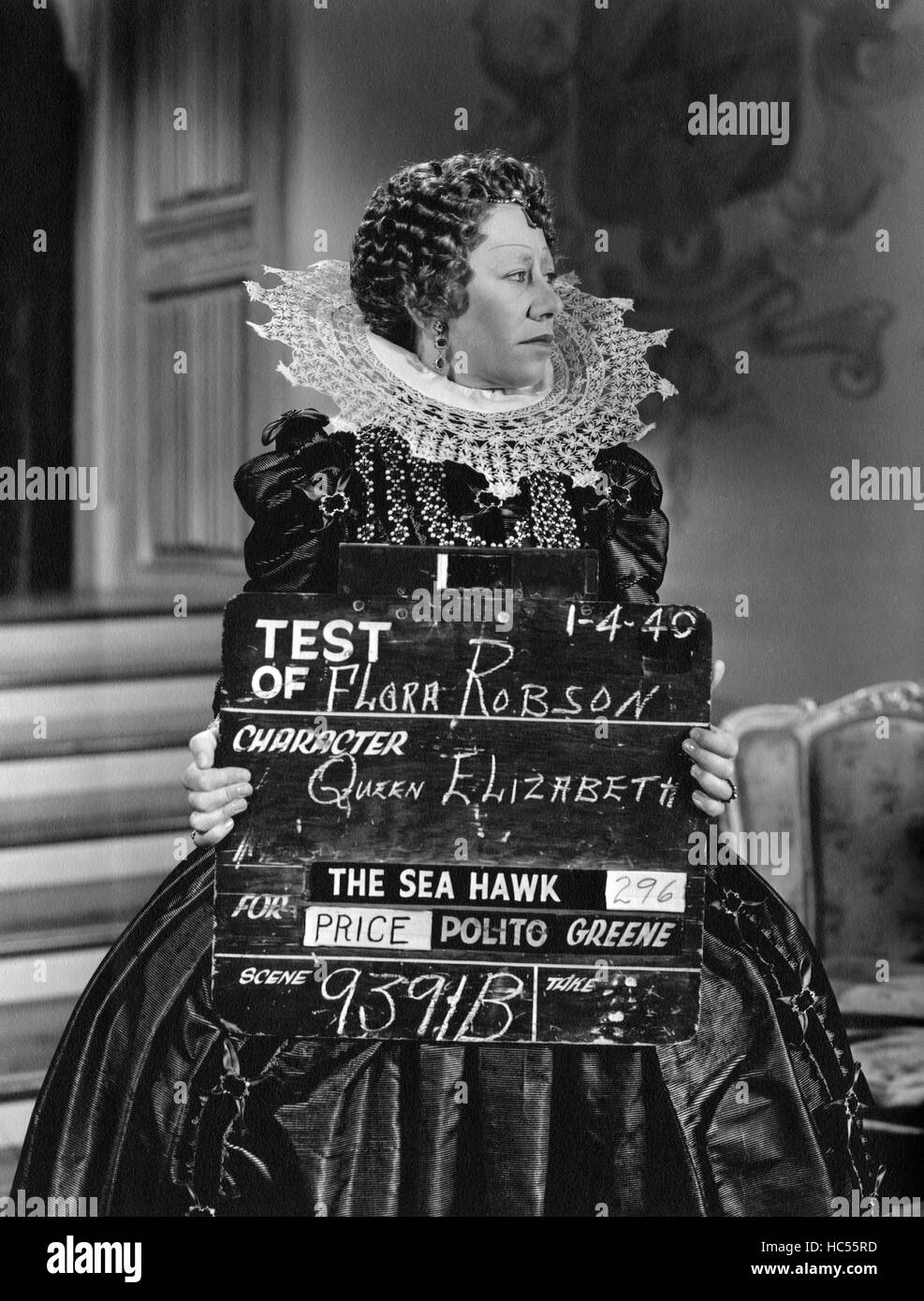 THE SEA HAWK, Flora Robson in wardrobe test, 1940 Stock Photo - Alamy
