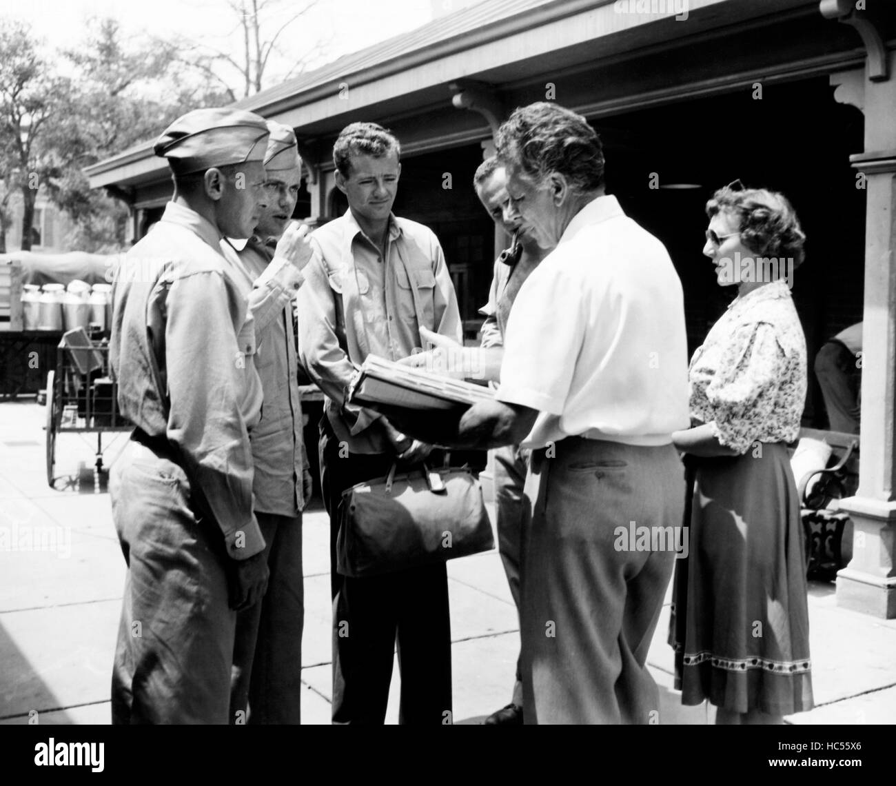 SEE HERE, PRIVATE HARGROVE, from left: William 'Bill' Phillips, George ...