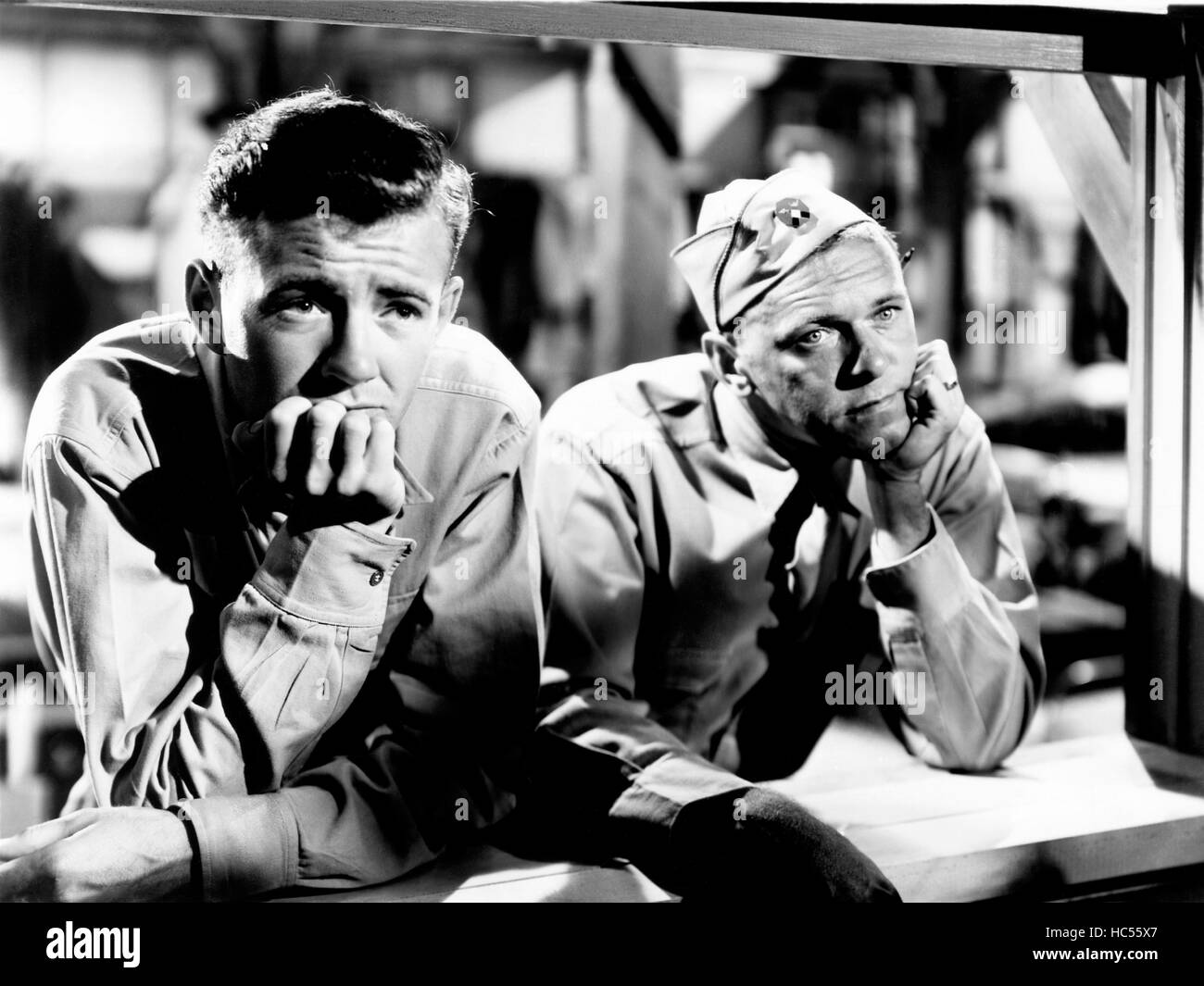 SEE HERE, PRIVATE HARGROVE, from left, Robert Walker, William 'Bill' Phillips, 1944 Stock Photo ...