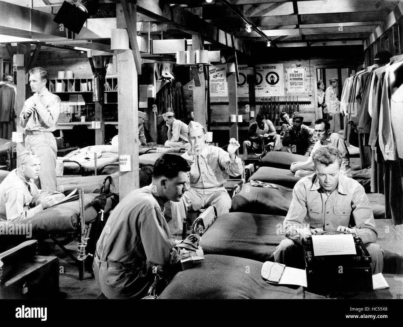 SEE HERE, PRIVATE HARGROVE, front, from left, George Offerman, Jr ...