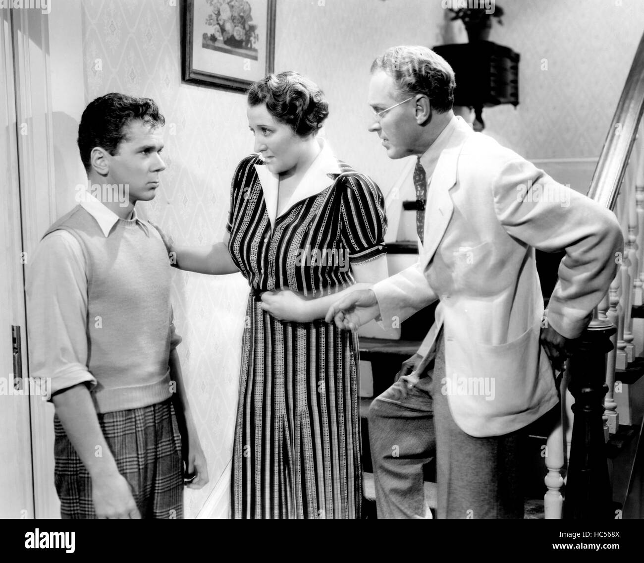 SEVENTEEN, Jackie Cooper, Ann Shoemaker, Otto Kruger, 1940 Stock Photo ...