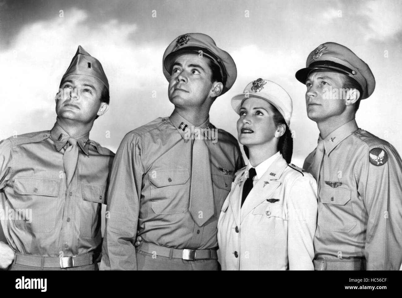 SEVEN WERE SAVED, from left: Byron Barr, Russell Hayden, Ann Doran ...