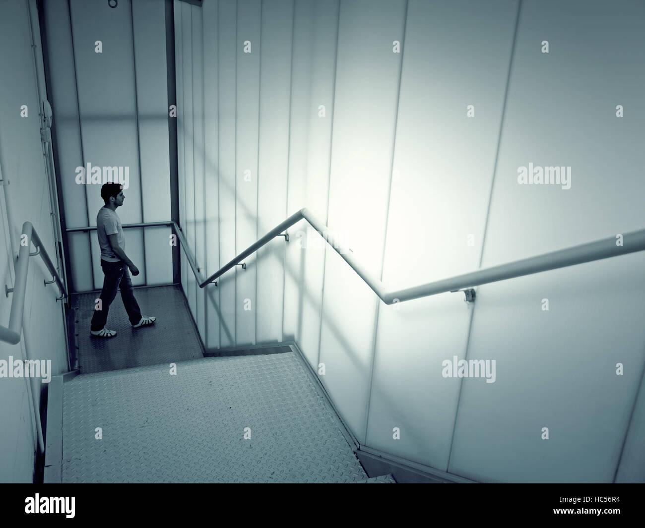 Interior stairs hospital Stock Photo - Alamy