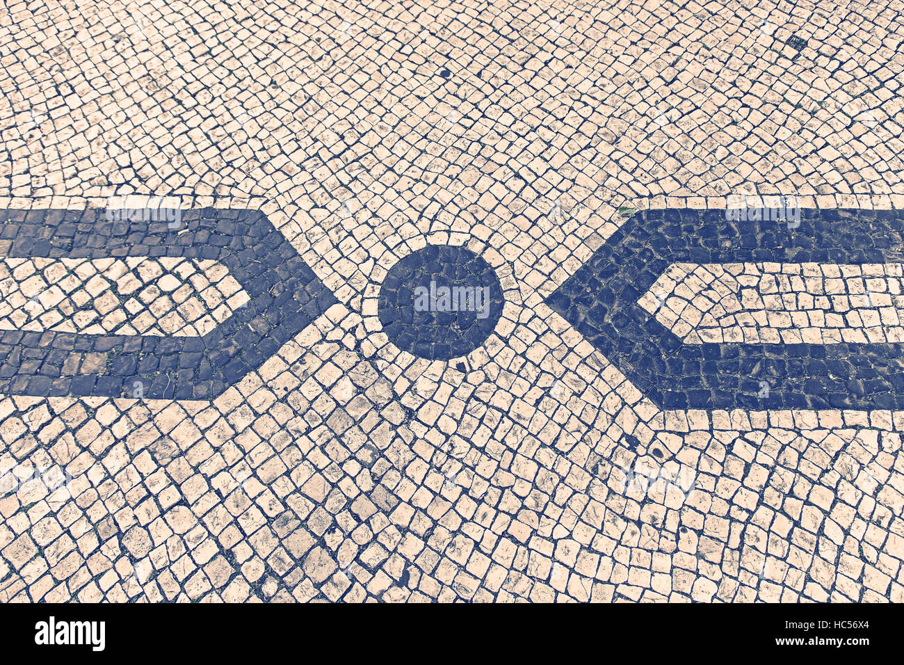 Urban street painted floor tiles, construction Stock Photo - Alamy