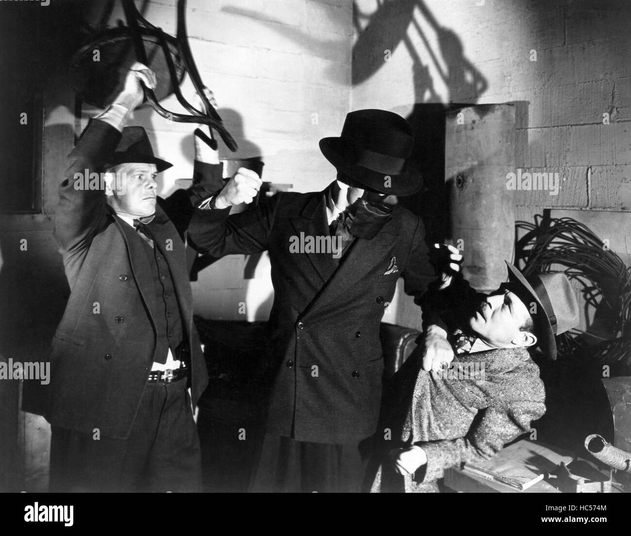 THE SHADOW, Victor Jory (center) as Lamont Cranston aka The Shadow ...