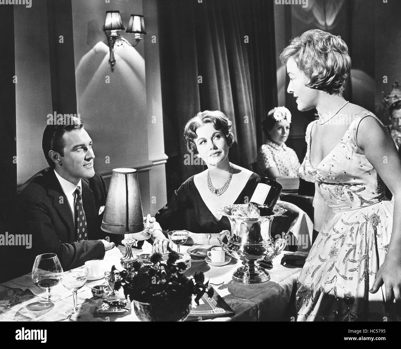 THE SHAKEDOWN, from left: Terence Morgan, Hazel Court, Sheila Buxton ...