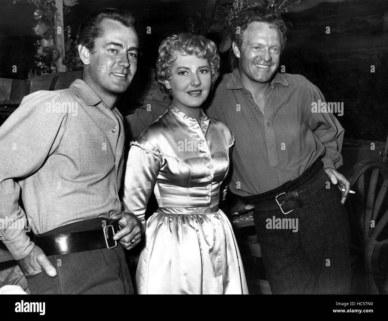 SHANE, Alan Ladd, Jean Arthur, Van Heflin, 1953 Stock Photo - Alamy
