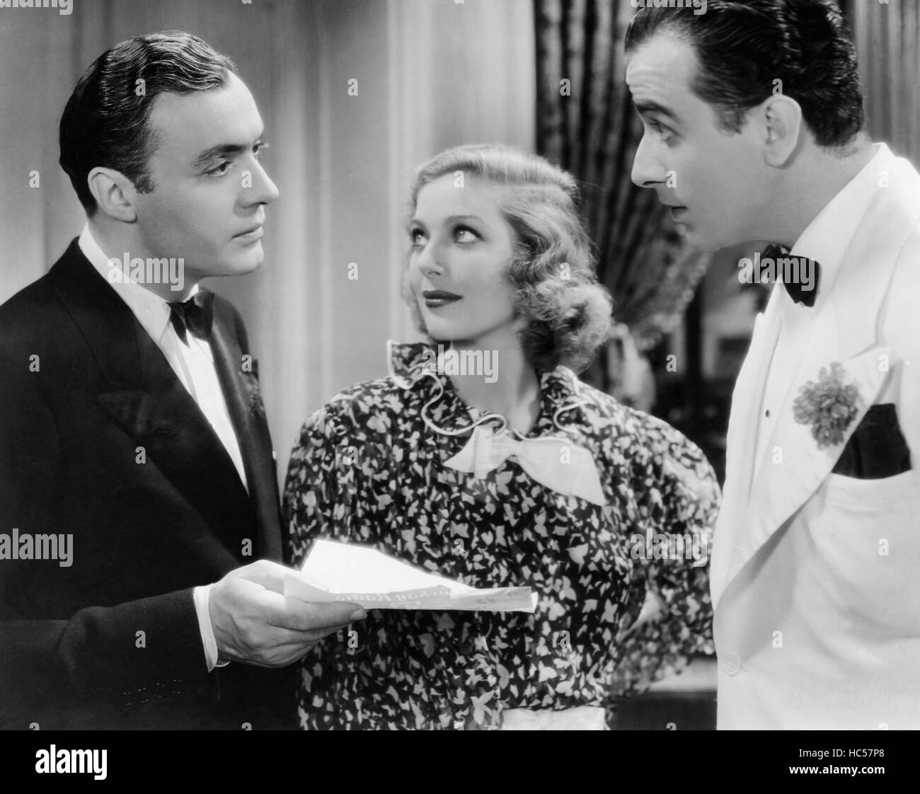 SHANGHAI, Charles Boyer, Loretta Young, Fred Keating, 1935 Stock Photo ...
